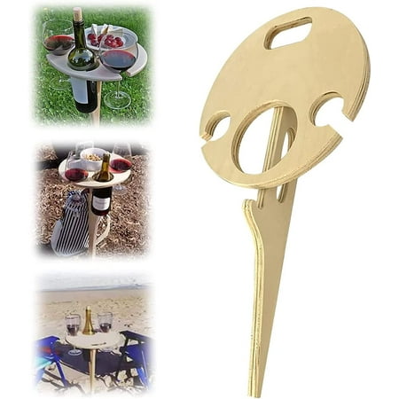 Outdoor Foldable Wine Table Stake Portable Folding Picnic Table with ...