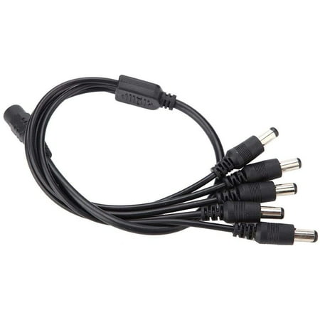 Dyfrio CCTV Power Splitter, 12V DC 5.5x2.1mm Female to Male Plug Port ...