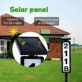 Solar Address Sign, House Numbers for Outside, Lighted Address Plaque ...