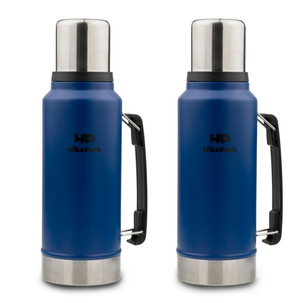 Set de 2 Termos para Café y Agua con Tapa Hermética, Sin Derrames de ...