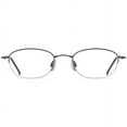 TiFlex Men's Round Eyeglasses, T1518, Dark Pewter, 49-20-140, with Case ...