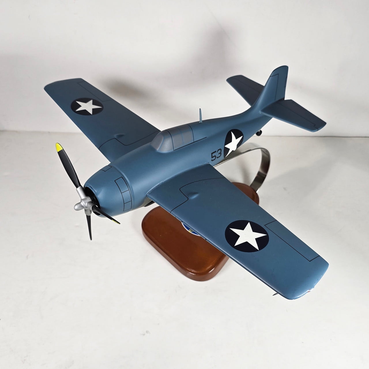 Open Box Pacific Aircraft Grumman F6F Wildcat 1/28 Scale Mahogany Desk ...