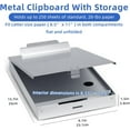 Sunnyclip 3-Tier Metal Clipboard - Heavy Duty Aluminum Organizer with ...