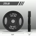 BalanceFrom Classic Cast Iron Weight Plates, 2 X 25 lb - Walmart.com