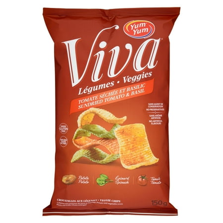 Yum Yum Viva vegetable chips sundried tomato & basil 150g | Walmart Canada