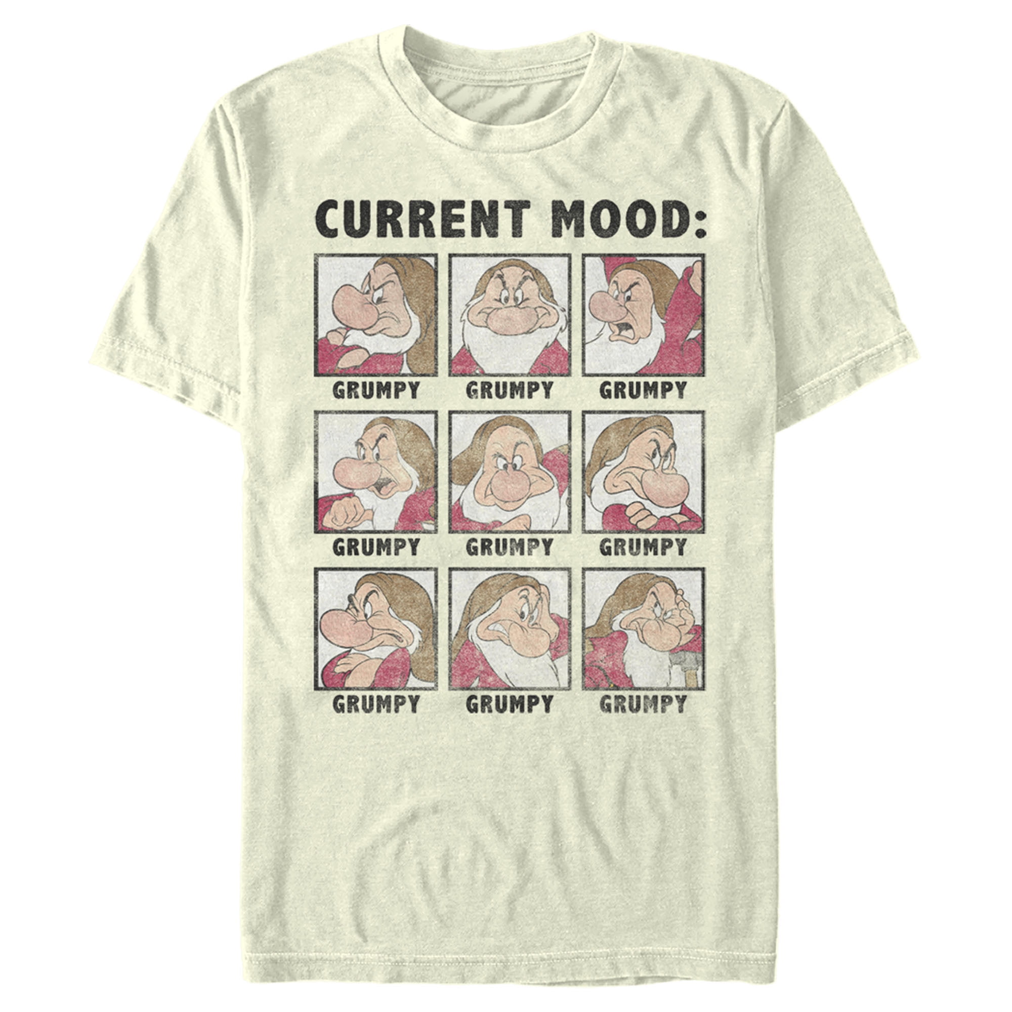 Men's Snow White and the Seven Dwarfs Grumpy Current Mood Graphic Tee ...