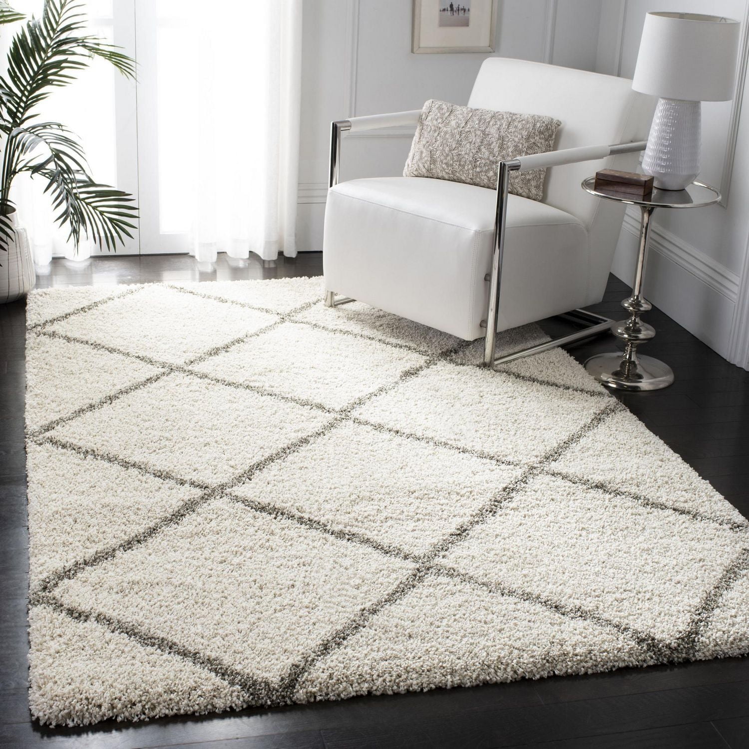 Click here for Safavieh Hudson Amias Geometric Shag Area Rug 8 Ft... prices