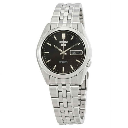 Seiko Men's Unisex 5 Automatic Silver-Tone Stainless-Steel Watch ...