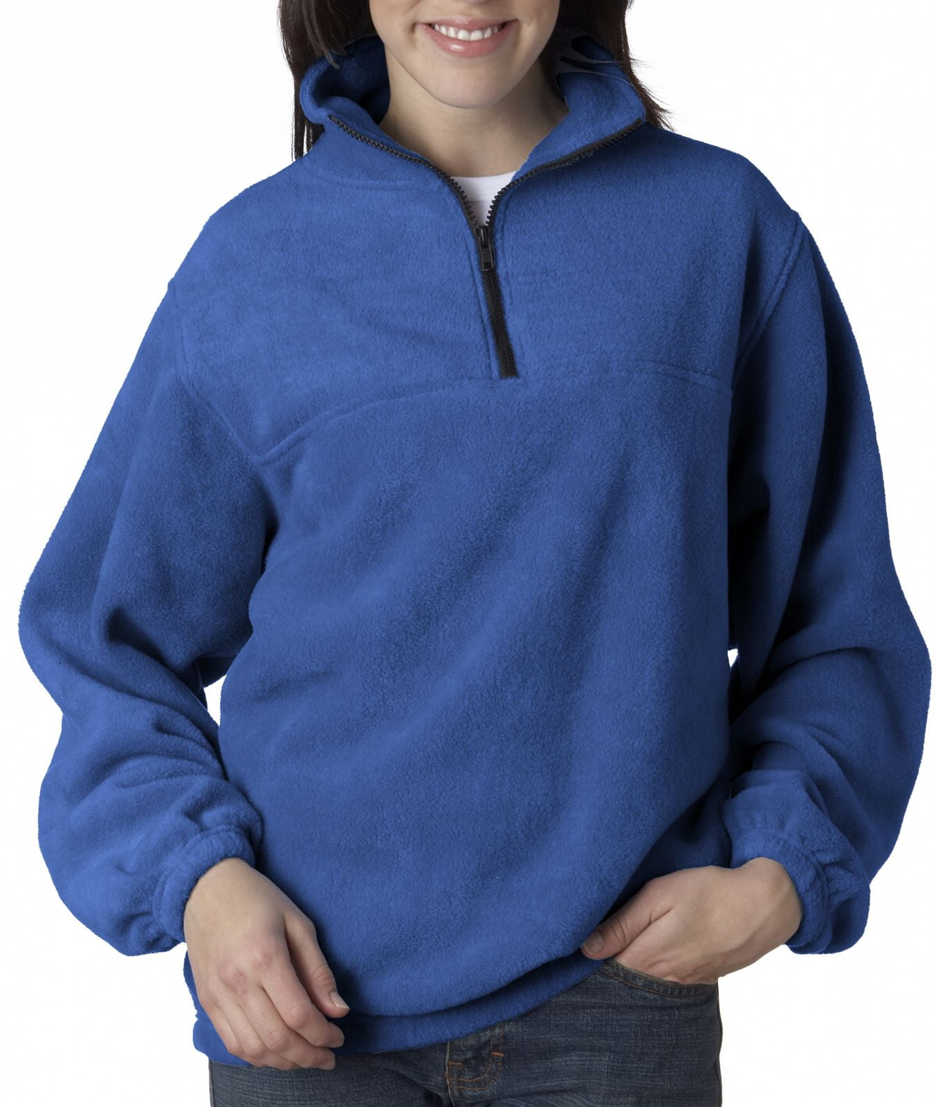 UltraClub - UltraClub Fleece Pullover 8480 Iceberg Fleece 1/4-Zip ...