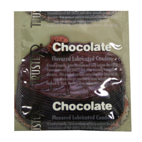 Trustex Flavored Lubricated Condoms - 3 Pack - Chocolate - Walmart.com