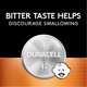 Duracell 2016 Lithium Coin Battery 3V, Bitter Coating Discourages ...