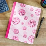 Pen+Gear College Ruled Composition Book, 7.5" x 9.75", Pink Disco Balls ...