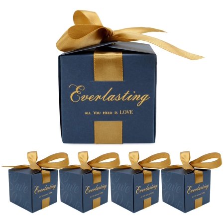 Tatum88 50 gift bags blue candy box suitable for wedding baby birthday ...