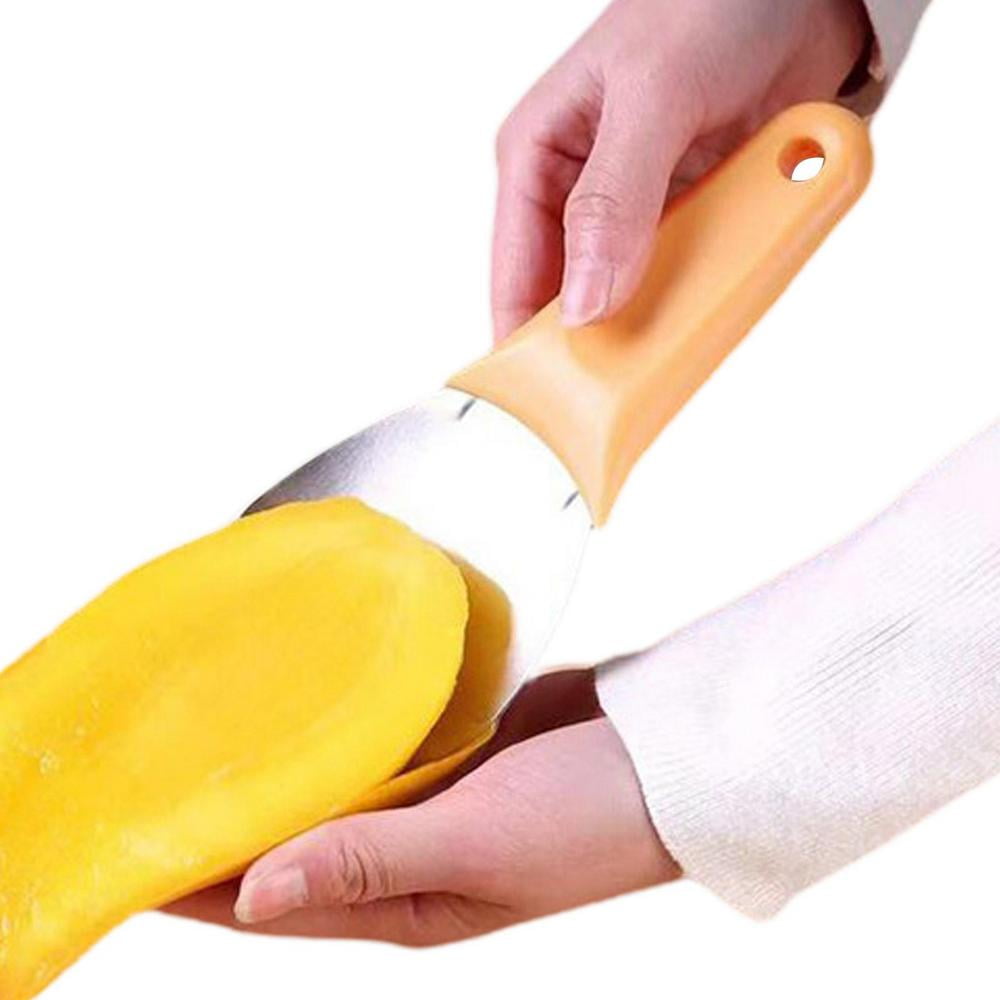 Tohuu Mango Prep Tool Stainless Steel Mango Slicing Dicing Scooping ...