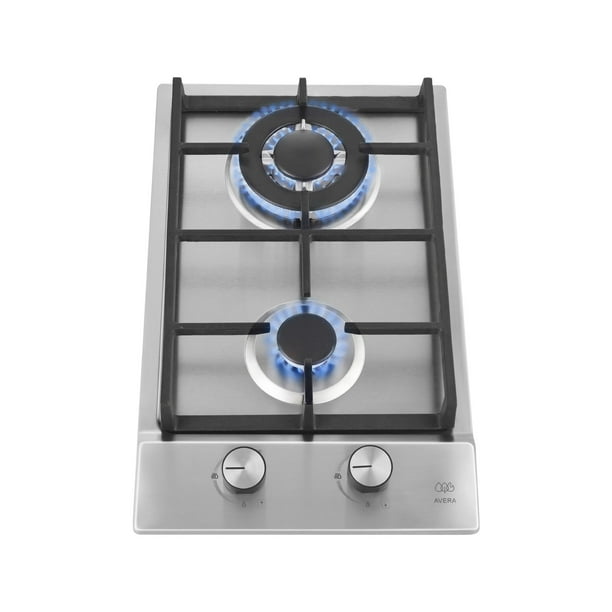 Parrilla De Gas 2 Quemadores Empotrable Avera AI2 En Acero Inoxidable Estufa de Mesa | Walmart ...