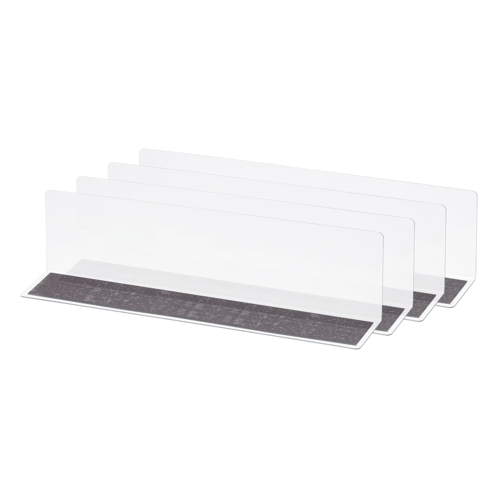 Uxcell L Type Dividers, PVC Clear Separator With Magnetic Strip 28 x 4. ...