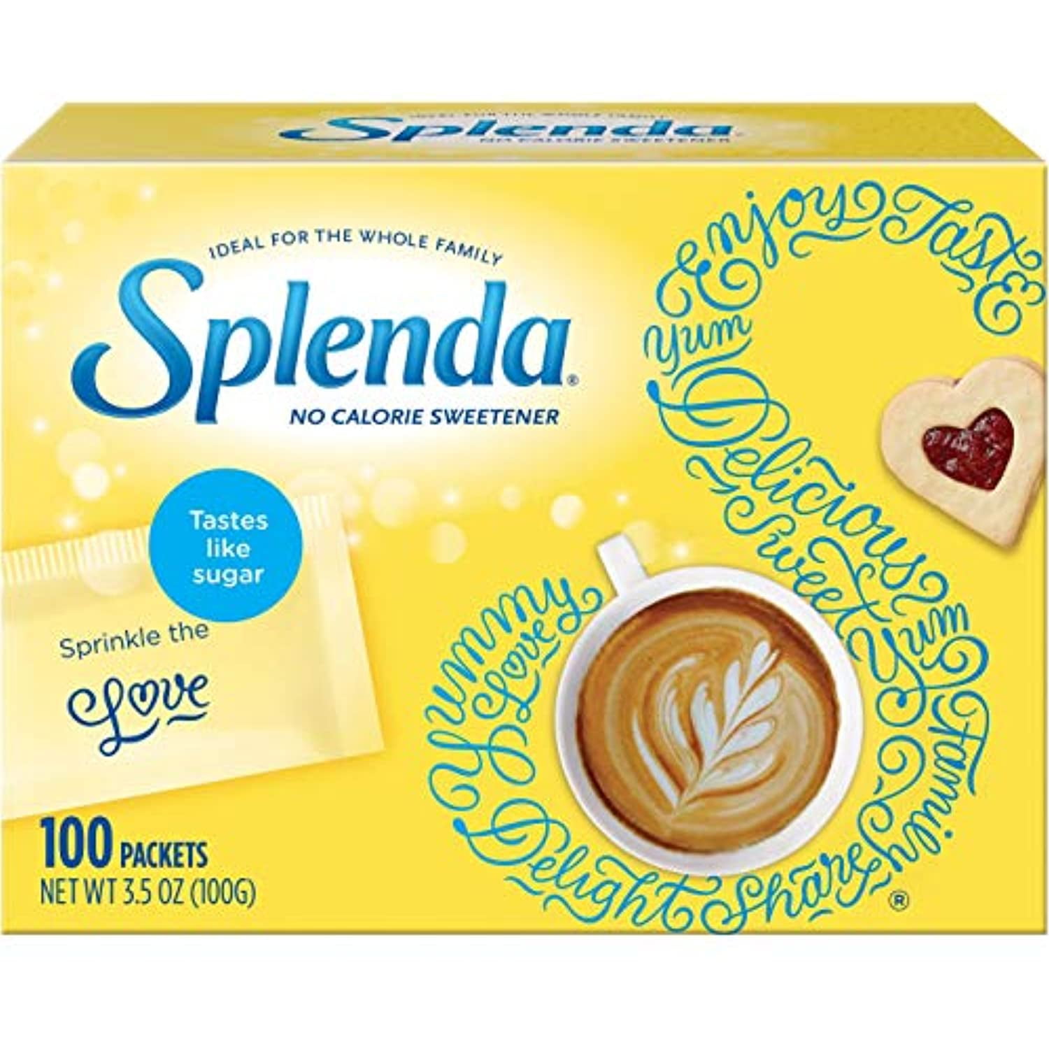 Splenda Sweetener Packets 100 Each (Pack Of 12) - Walmart.com