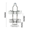 BAOPAI Over the Shower Head Hanging Rack, 3-Tier Shower Caddy with Soap ...