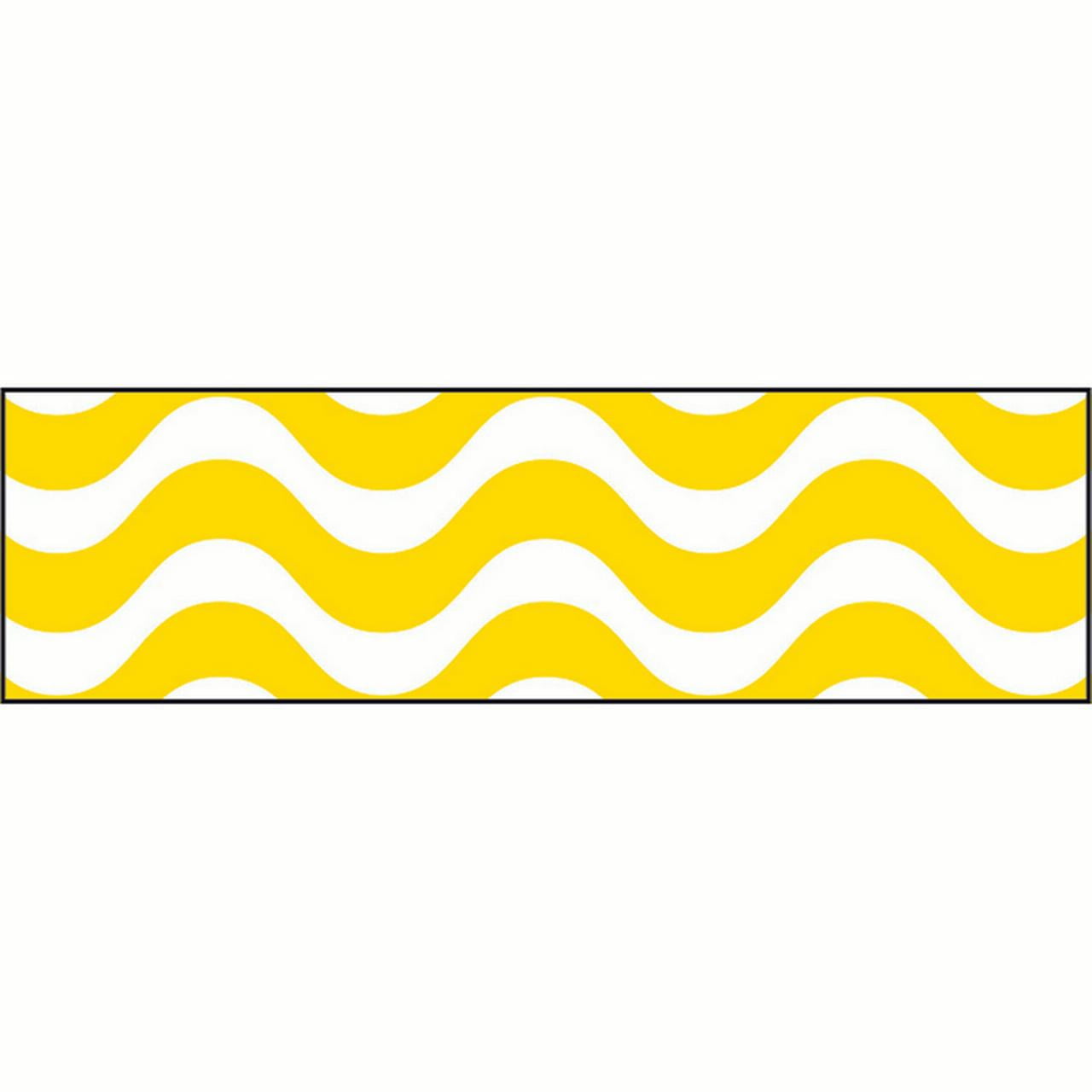 Wavy Yellow Bolder Borders - Walmart.com