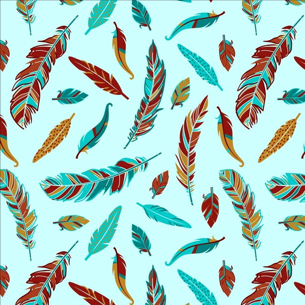 David Textiles Whimsy Feather Cotton 1 Yard Fabric Cut - Walmart.com ...