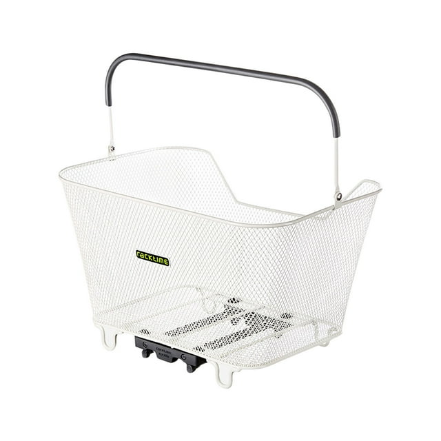 Racktime Baskit Small Rear Racktop Bicycle Basket (White) - Walmart.com
