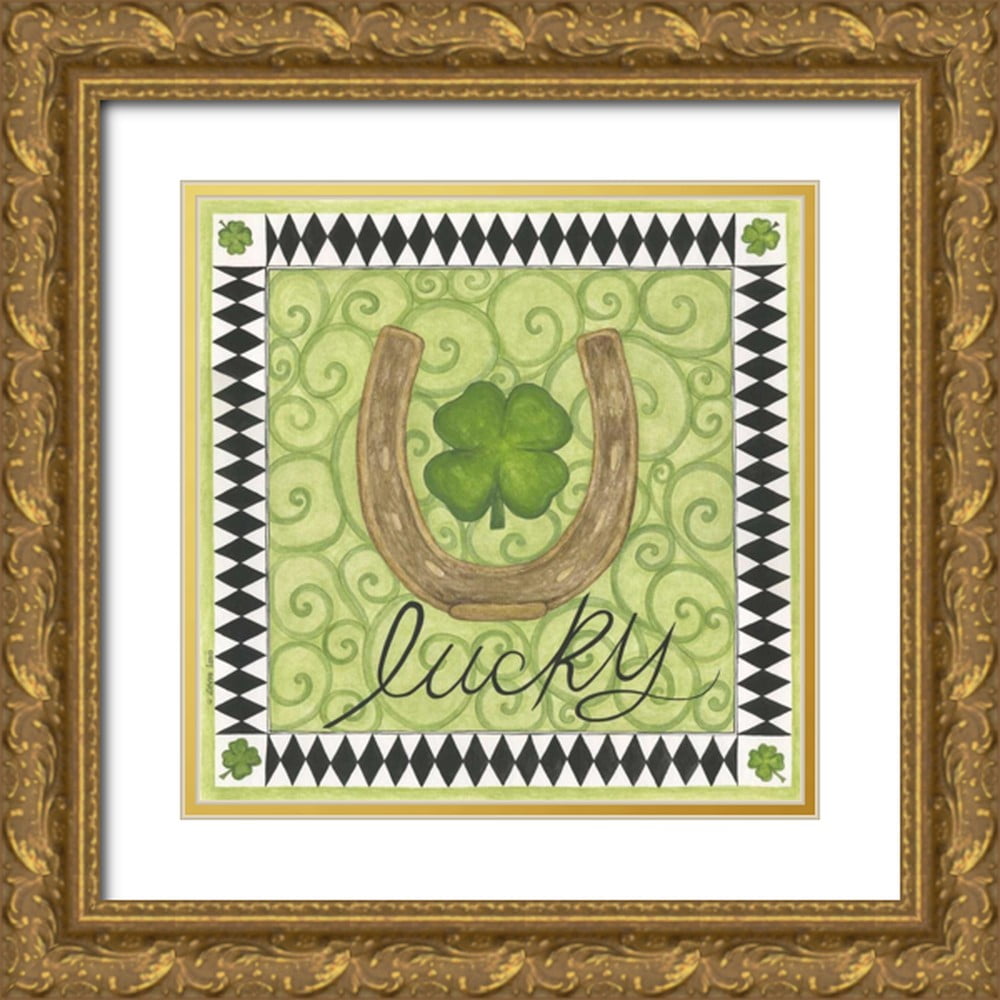 Shamp, Cindy 26x26 Gold Ornate Wood Framed with Double Matting Museum ...