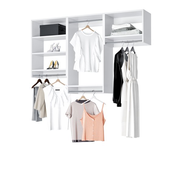 Modular Closet System- Hanging Closet Organizer - A Wardrobe Closet ...