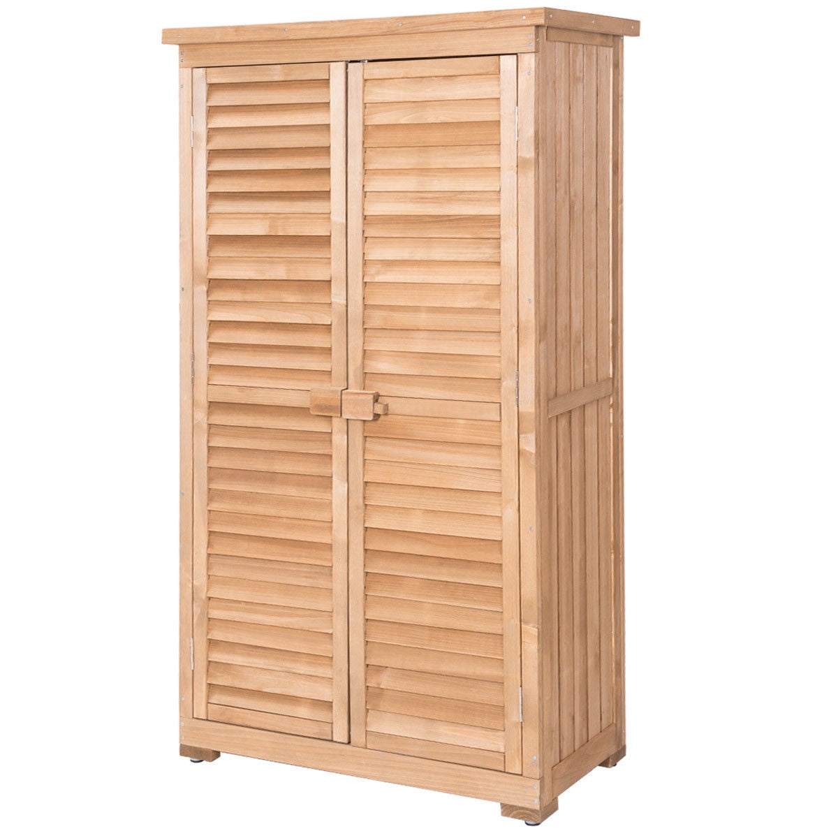 Click here for Gymax Outdoor 63 Tall Wooden Garden Storage Shed F... prices