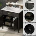 31" Bathroom Vanity with Sink, Bathroom Cabinet with 2 Doors ...