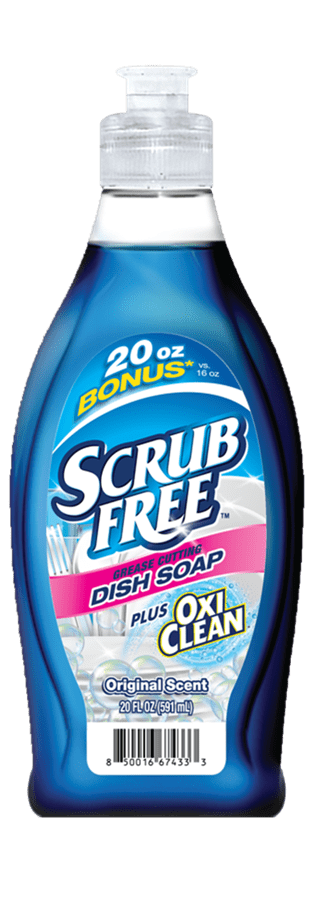 Scrub Free Oxi Clean Dish Soap | Grease Cutting | Original Scent | 2 ...