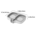 Double Soap Box,Detachable Soap Storage Tray,Self-Draining Soap Dish ...