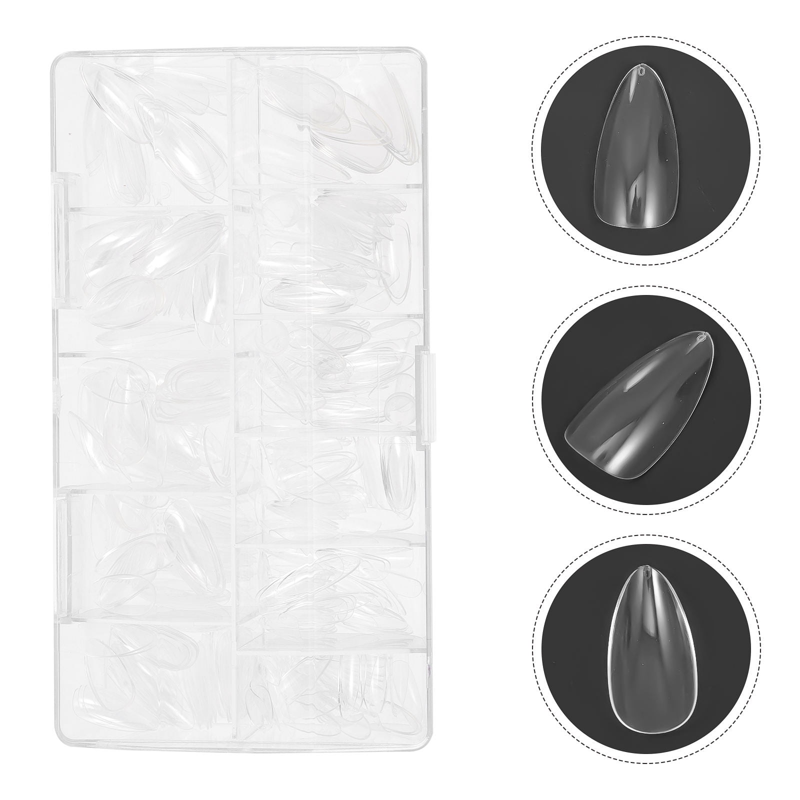 Click here for Compukas Clear Nail Tips 500pcs Almond Shape For T... prices