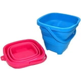 Packable Pails Collapsible Beach Pail, Set of 2, Blue and Pink ...