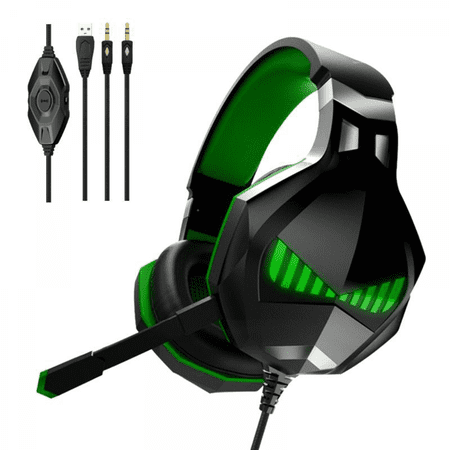 New Headphones Wired Computer Wired Lighting Headset Gaming E-sports ...