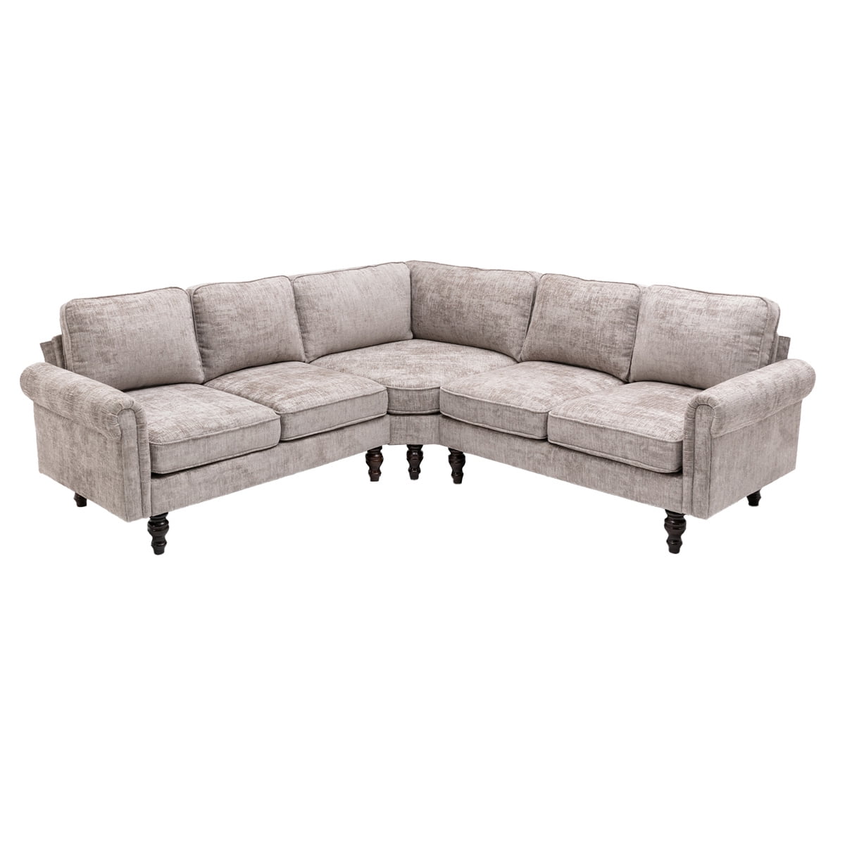 L Shaped Sectional Sofa Set, Accent Couch Futon Sofa Bed Corner Sofa ...