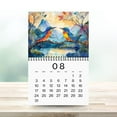 Clearance! Zainafacai Calendar 2025 Bird Calendar Creative Oil Painting ...