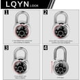CERPXFF-Combination Lock, Standard Dial Combination Lock, Pack of 1 ...