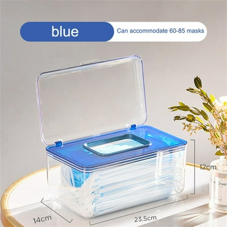 Mask Storage Box Dispenser with Spring, Mask Container for Office Home ...