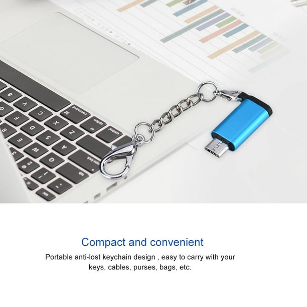 Convertidor de datos, conector convertidor de adaptador de datos macho USB Android tipo C de 5 ...