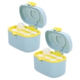 2 Pcs Portable Dispenser Cartoon Baby Formula Box Child - Walmart.com