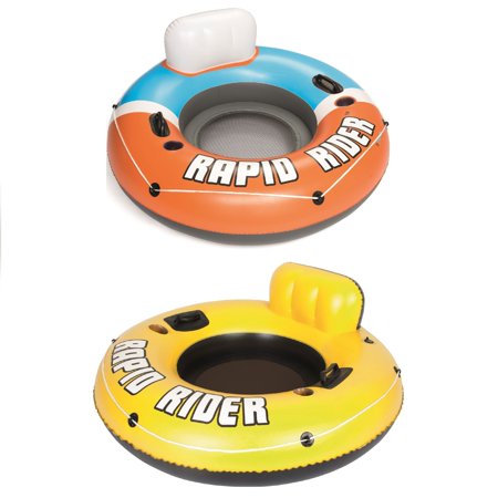 Bestway Rapid Rider Inflatable River Tube Float, 53" Inflatable River ...