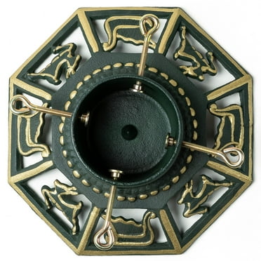 Tree Nest Large Rustic Christmas Tree Stand for Real Trees, Silver ...