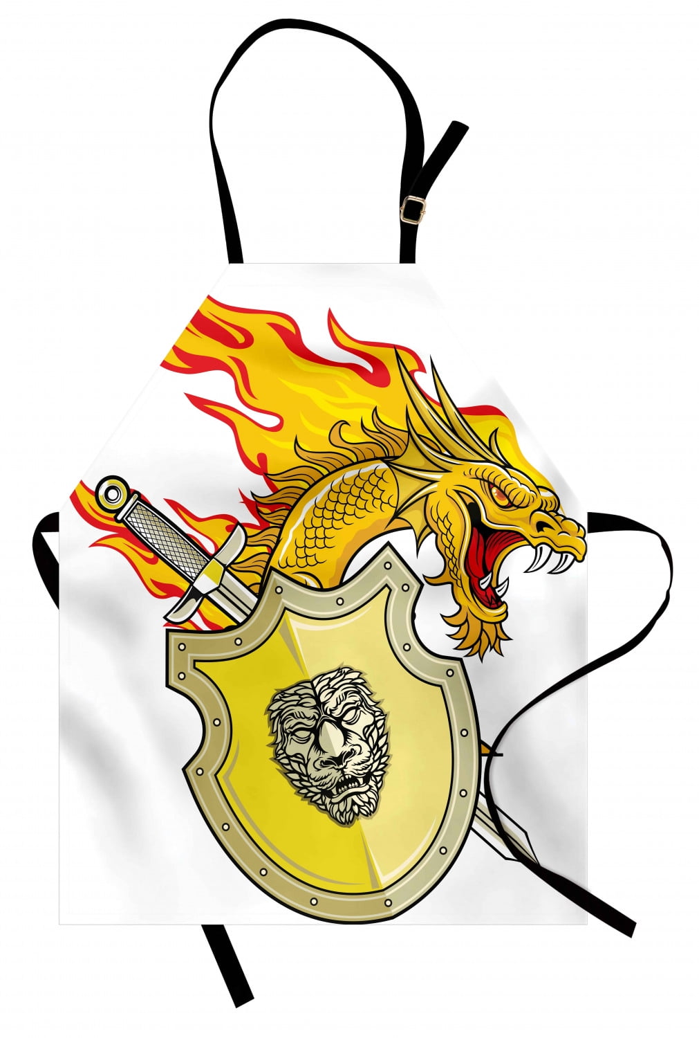 Dragon Apron Legendary Creature with Royal Shield Hero Knight Medieval ...