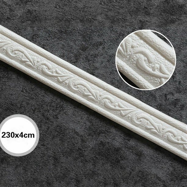 Yohoo 5x Self Adhesive Wall Skirting Border 3d Floral Sticker 230 4cm