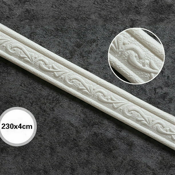 Yohoo 5x Self Adhesive Wall Skirting Border 3d Floral Sticker 230 4cm