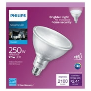Philips 90W LED PAR38 Indoor/Outdoor Floodlight Bulb, E26 Base, 2-Pack ...