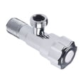 Alloy Hot and Cold Water Inlet Valve Bathroom Water Heater Stop Valve ...