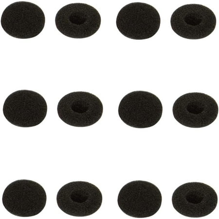12 Pcs Black Soft Foam Earbuds Cushions Foam Earbud Earpad Ear Bud Pad ...