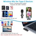 Wireless Lavalier Lapel Microphone for iPhone 15 Series/Android/Computer - Mini Phone ...