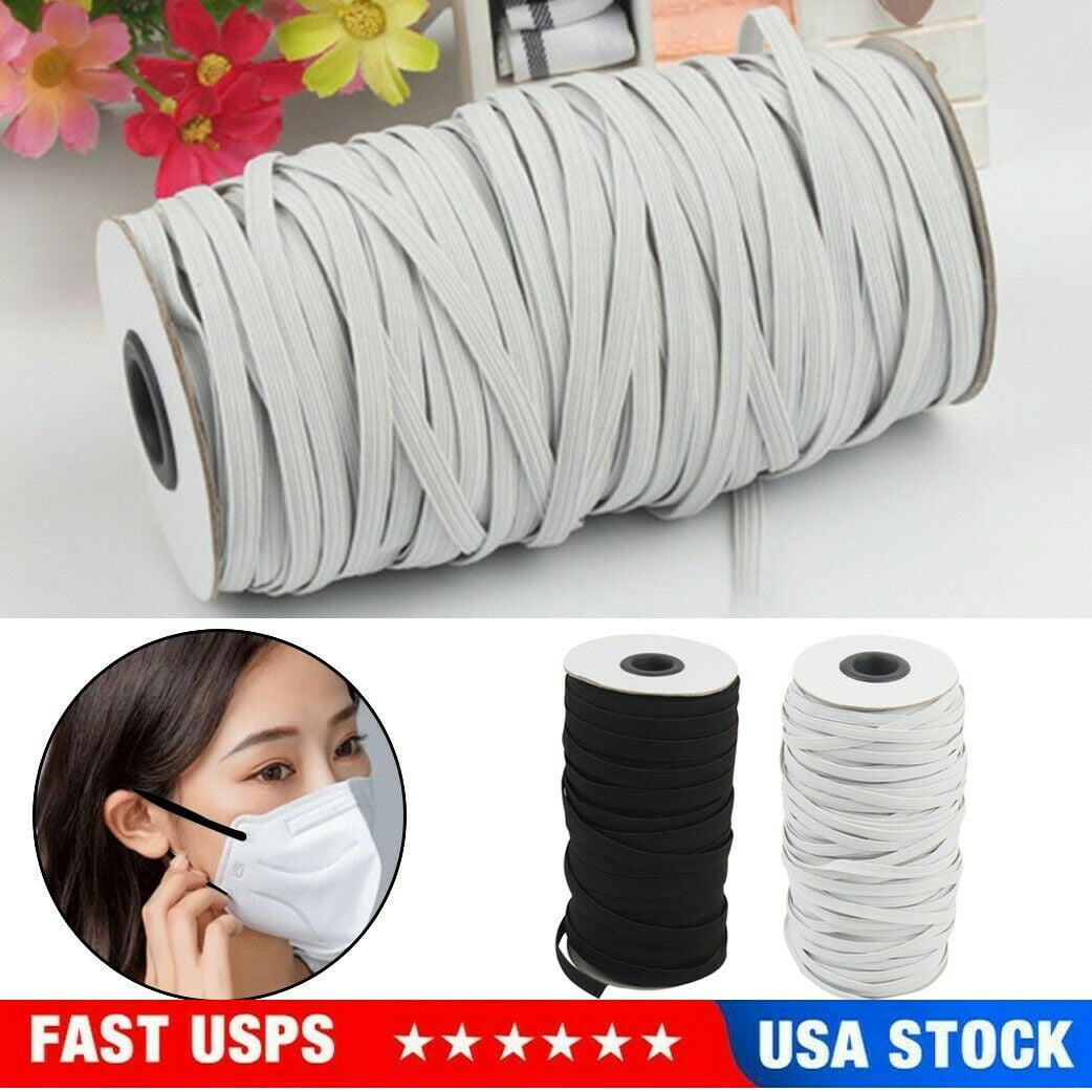 100M Elastic Bands for DIY Braided Elastic Cord Crafts Elastic Rope ...